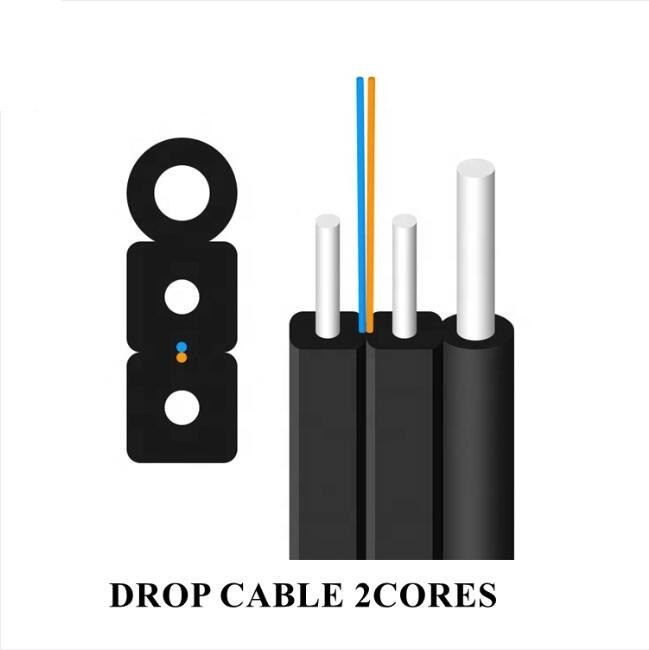 Outdoor Fiber Single Mode G. 657A1 G. 657A2 Fibre Optic FTTH Drop Cable