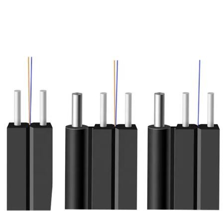 FIBER OPTIC 4 CORE 2km FTTH DROP CABLE SINGLE MODE FIBER OPTIC CABLE