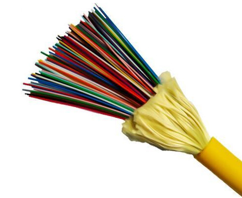 4 Core Multimode Multi Strand Fiber Optic Cable Tight Buffer Fiber Design