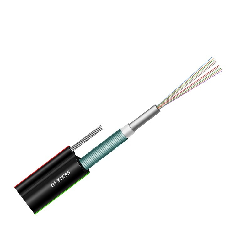 GYXTC8S Self - Support Outdoor Armoured Fiber Optic Cable 12 Core Figure 8 Type for Duct or Aerial