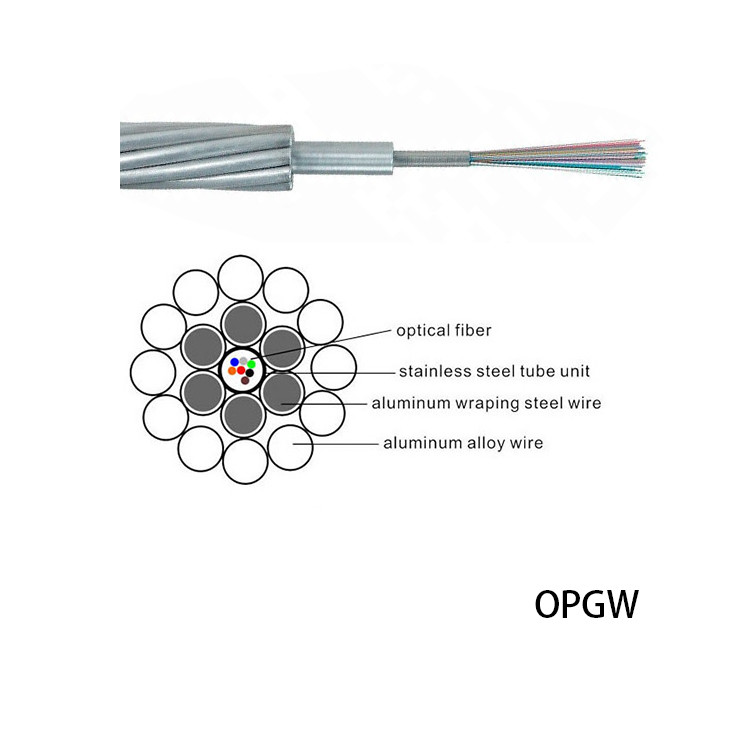 48 Core Aerial Central Optical Unit Overhead Ground Wire Opgw Cable ...