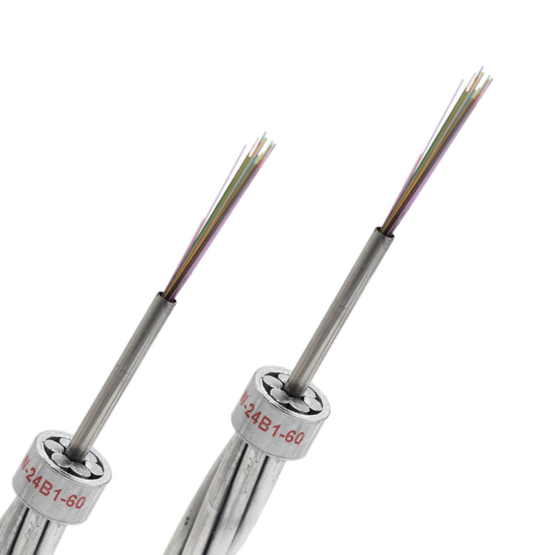 24 Core Aluminum Tube OPGW Fiber Optic Cable Cladding Non Circularity ≤ ...